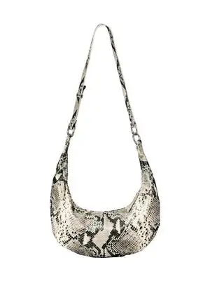 HYER GOODS HYER GOODS Small Leather Convertible Ring Bag Python