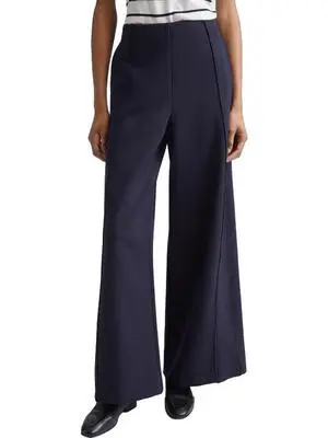 Max Mara Jersey Wide Leg Pants - Ultramarine