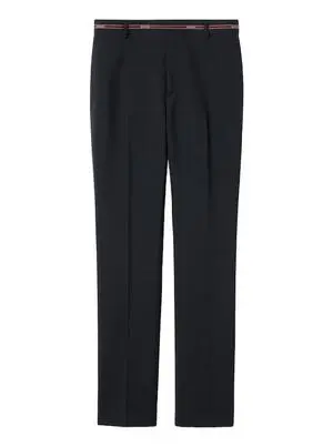 Gucci Wool Pants With Selvedge Detail - Blue