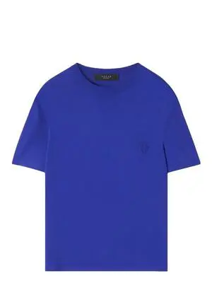 Gucci Knitted T-shirt With Embroidery - Blue