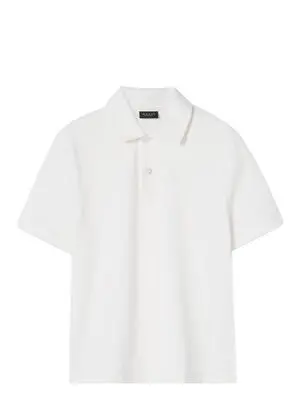 Gucci Cotton Piquet Polo Shirt With Embroidery - White