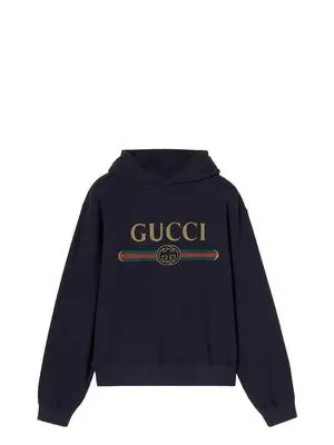 Gucci Cashmere Blend Jersey Sweatshirt - Blue