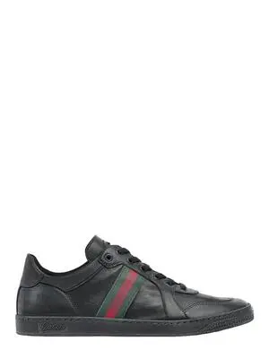 Gucci Leather Low-top Sneaker - Black