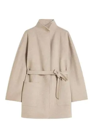 Max Mara Cashmere Wrap Coat - Sand