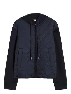 Max Mara Padded Hooded Jacket - Navy