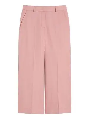 Max Mara Cotton And Linen Canvas Trousers - Antique Rose