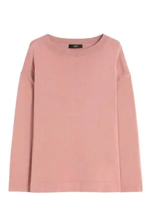 Max Mara Silk And Cotton Yarn Sweater - Pink