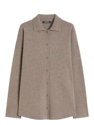 Max Mara Wool And Cashmere Cardigan - Turtledove