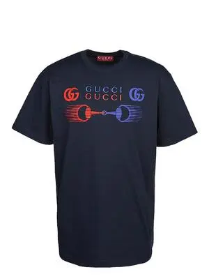 Gucci Short Sleeve T-shirt - Navy Blue