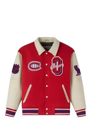 OVO Nhl Montreal Canadiens Varsity Jacket - Red
