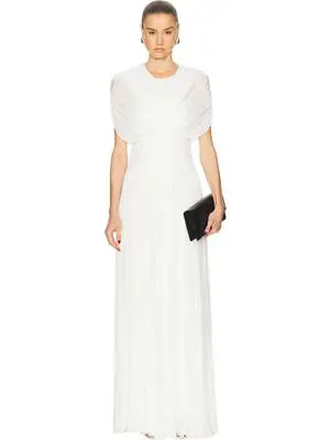 Simkhai Nancie Cape Midi Dress - Ivory