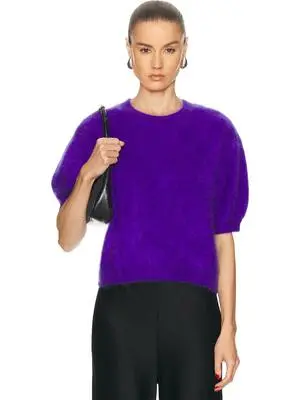 LISA YANG Juniper Pullover Sweater - Violet Brushed
