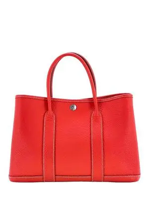 HERMES 30 Garden Party Tote - Red