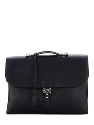 HERMES 41 Sac A Depeches Briefcase Togo - Black