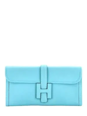 HERMES 29 Jige Elan Clutch Swift - Blue