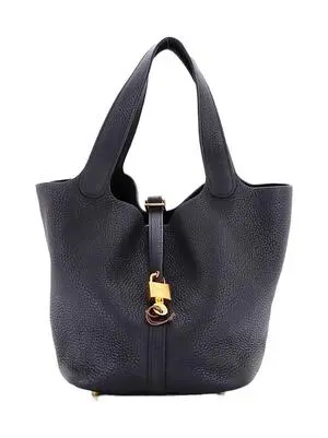 HERMES Mm Picotin Lock Bag - Black