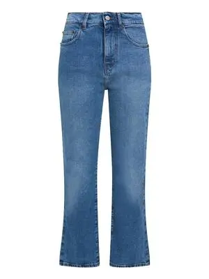 Proenza Schouler High-rise Straight-leg Jeans - Mid Denim