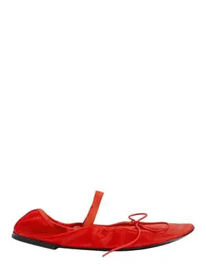 Proenza Schouler Glove Bow-detailed Mary Jane Flats - Red