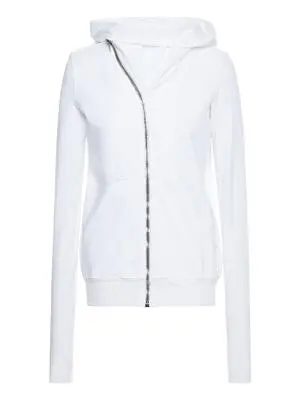 Rick Owens Cotton-terry Hooded Jacket - White