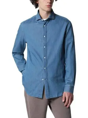 Brunello Cucinelli Light Easy Fit Denim Shirt - Blue
