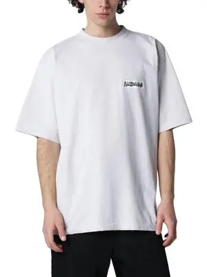 Balenciaga Masking Tape T-shirt With Medium Fit - White