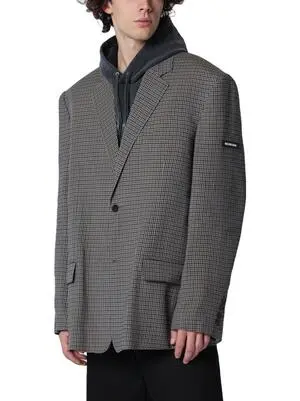 Balenciaga Gingham Jacket - Green