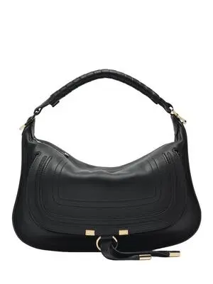 Chloé Small Marcie Leather Bag - Black