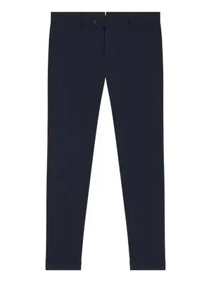 BOSS Slim-fit Trousers In Stretch Cotton - Dark Blue