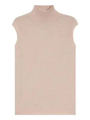 BOSS Sleeveless Mock Neck Top - Light Pink