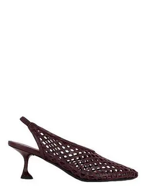 Proenza Schouler Tee Perforated Slingback Pump - Currant