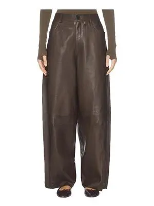 ALLSAINTS Jett Lea Trouser - Bitter Brown