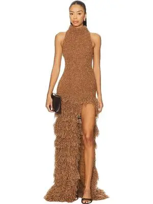 ZULEYHA KURU Selma Knit Dress - Brown