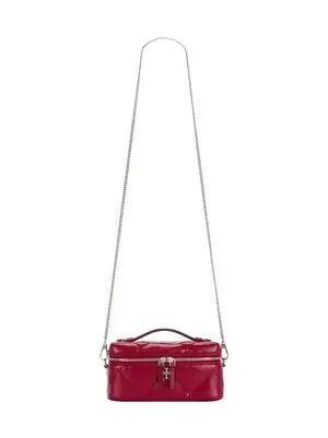 Tory Burch Kira Diamond Quilt Vanity Case - Red