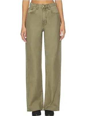 Denimist Teri Wide Leg Jeans - Olive Green