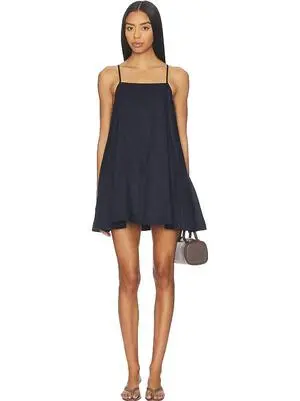 Bondi Born Leiden Flared Mini Dress - Navy