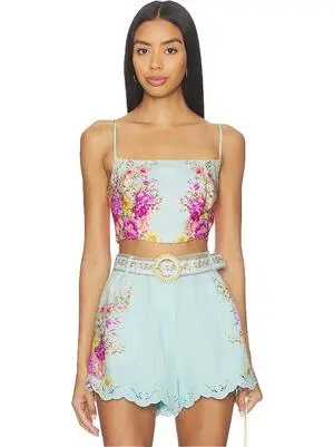 Camilla Corset Crop Top - Bazaar Blooms