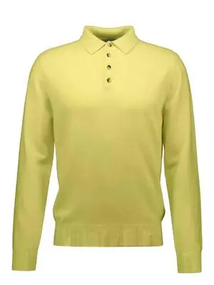 ALLUDE Buttoned Polo Sweater