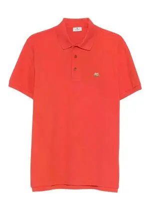 Etro Button Logo-detail Polo Shirt - Orange