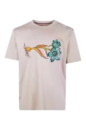 Paul Smith Floral-print T-shirt - Neutrals