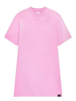 COURREGES Short-sleeve T-shirt Mini Dress - Pink