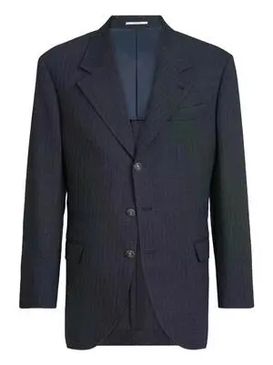Brunello Cucinelli Long-sleeves Blazer - Blue