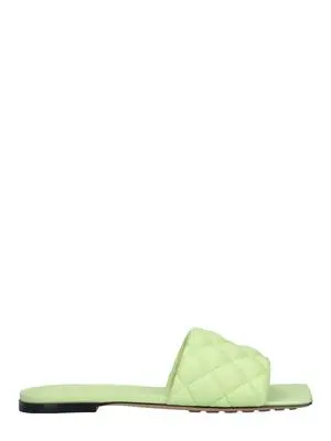 Bottega Veneta Padded Flat Sandals - Green