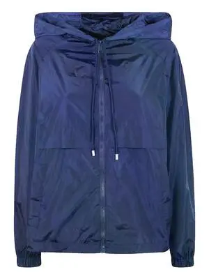 SEMICOUTURE Hooded Zip-up Jacket - Blue