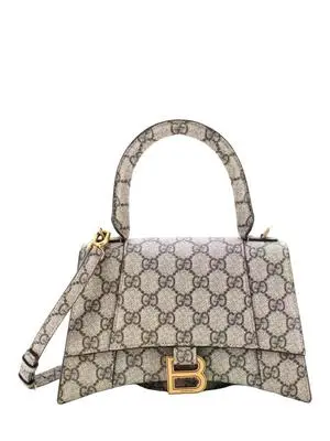 Gucci X Balenciaga The Hacker Project Hourglass Top Handle Shoulder Bag - Brown