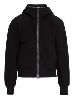 Canada Goose Chilliwack Fleece Hooded Bomber Jacket Black