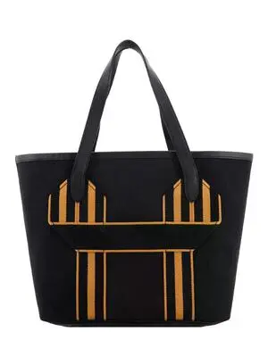Hermès Pursangle Canvas Tote Bag - Black