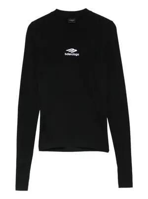Balenciaga Logo Top - Black