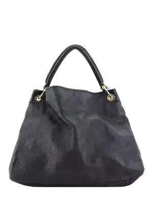 LOUIS VUITTON Artsy MM Hobo Bag Monogram Empreinte Leather Black