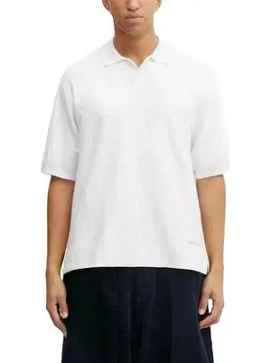A BATHING APE Camo Pile Jacquard Polo Shirt - White