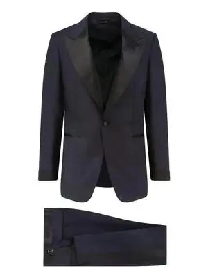 TOM FORD Shelton Wool Suit - Blue
